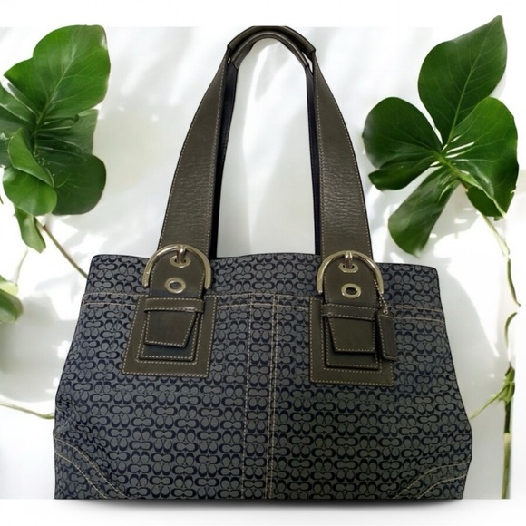 Coach | Bags | Coach Soho Vintage Bag Navy Blue Coach Purse Large Coach ...